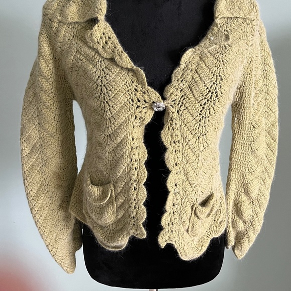 mac & jac | Sweaters | Mac Jac Light Green Angora Sweater S | Poshmark